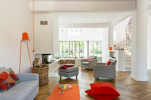 Offenes Wohnzimmer Bilder – Interior Design-Fotos kaufen living4media